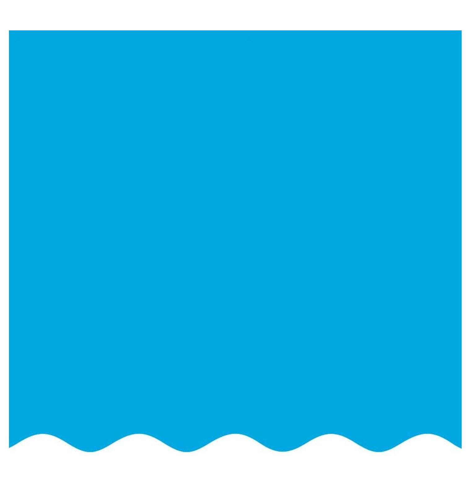 8 ft Round Swimming Pool Liner | Solid Blue | Overlap Style | -52 Inch ...