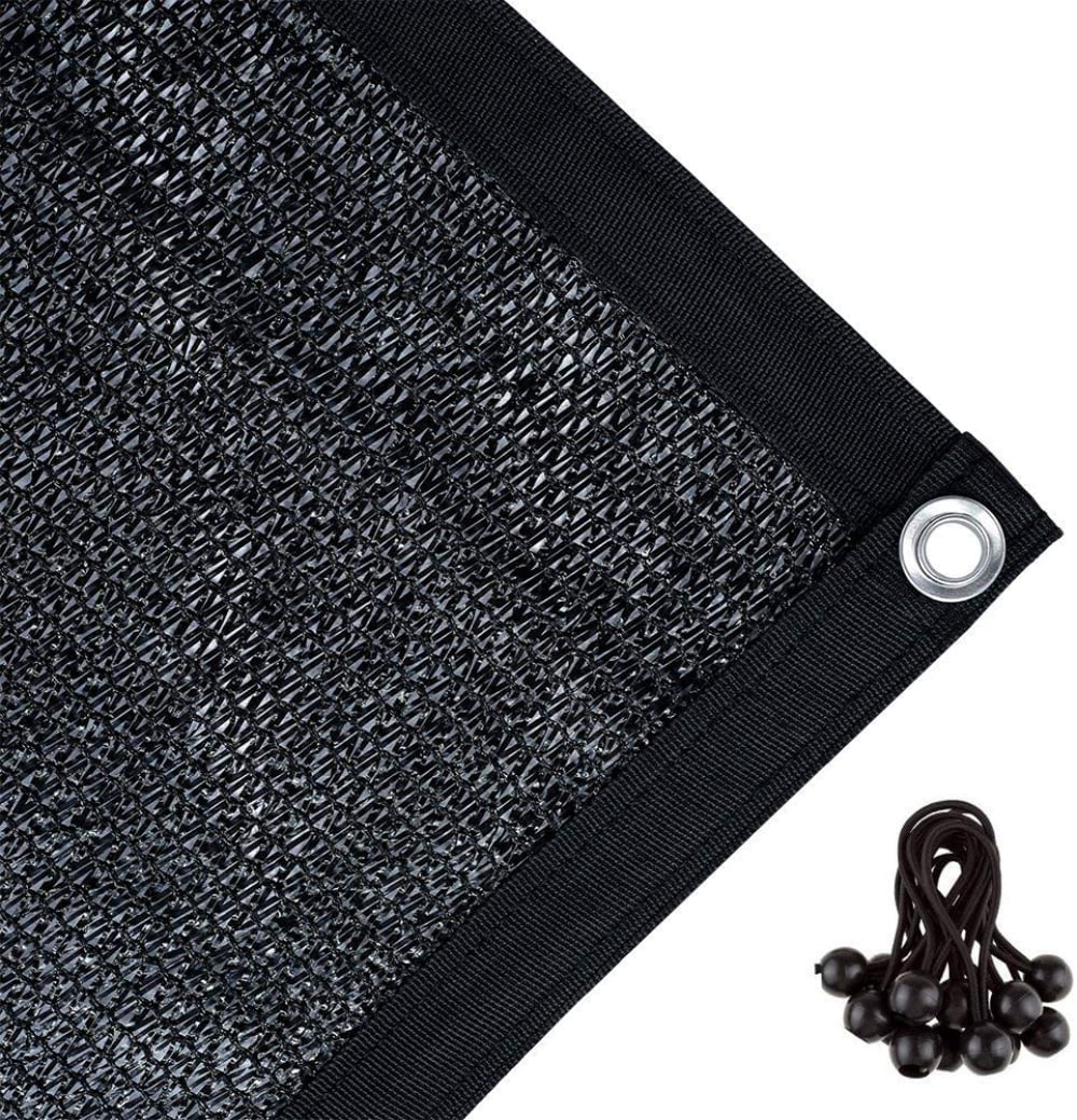 8 ft. x 10 ft. 90% Shade Fabric Shade Fabric Sun Shade Cloth with ...
