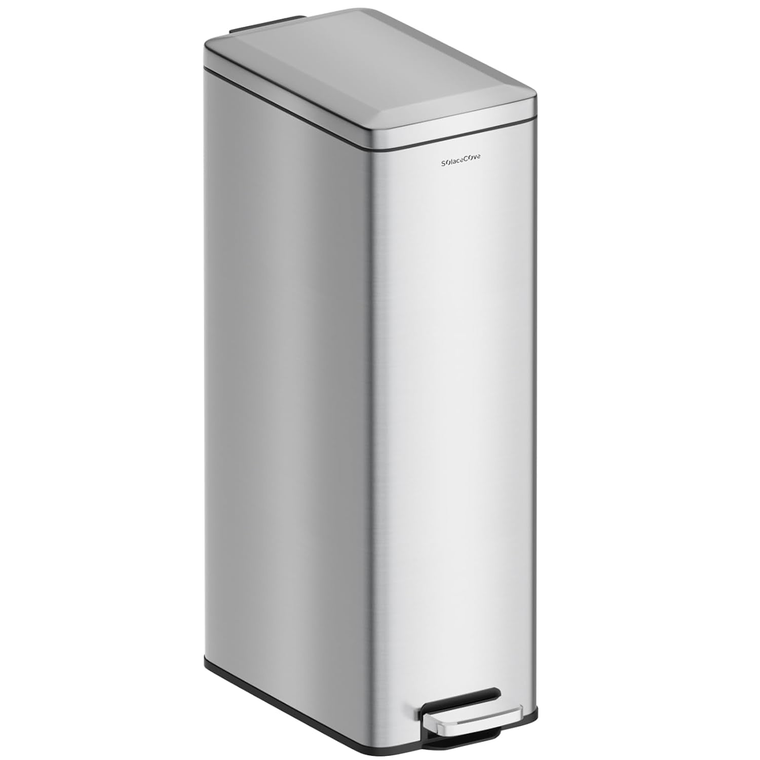 8 gallon/30L Slim Stainless Steel Garbage Can with Soft Close lid for ...