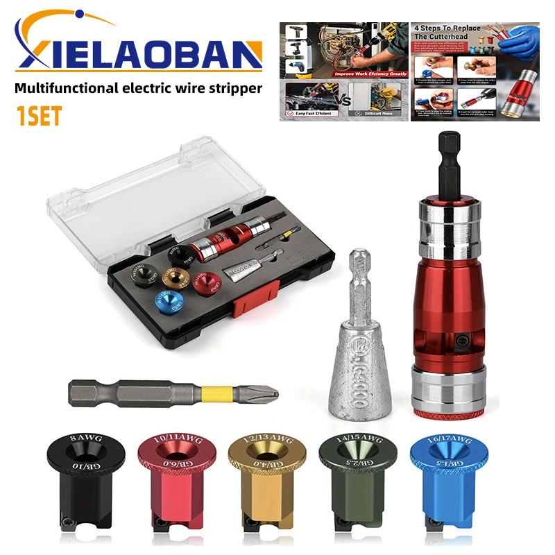 "8-in-1 Bit Stripper & Twist Tool Set - Industrial-Grade Electrician ...
