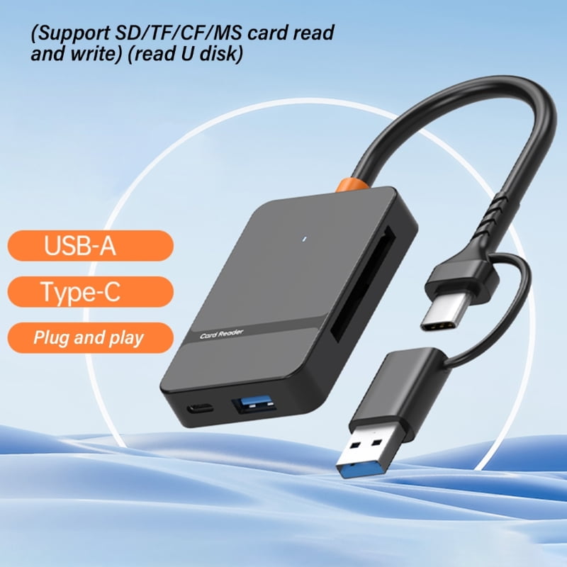 8 in 1 Card Reader Memory Adapter USB3.0/USB C for MS USB3.0 Card ...