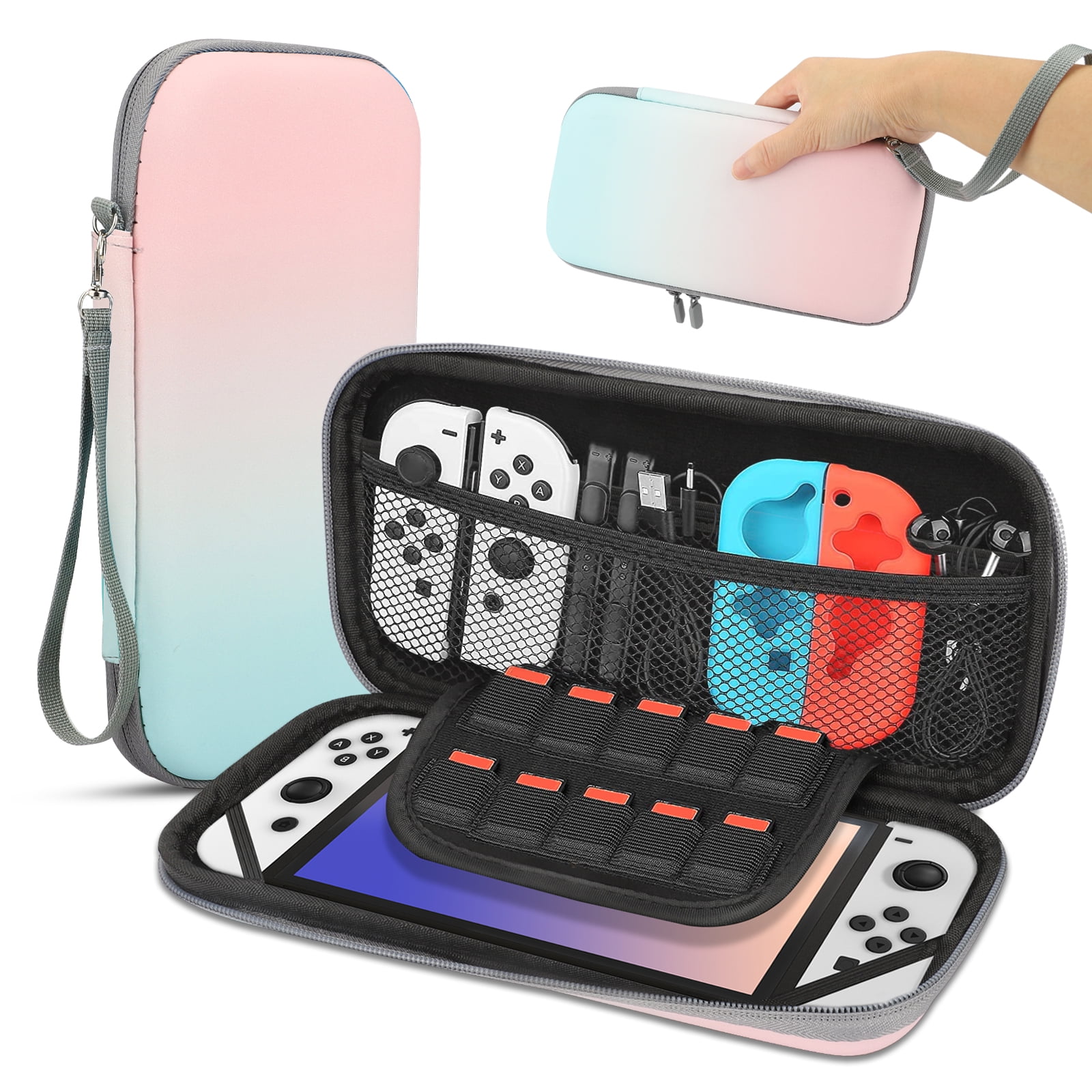 8-in-1 Carrying Case Fit for Nintendo Switch OLED, Switch OLED ...