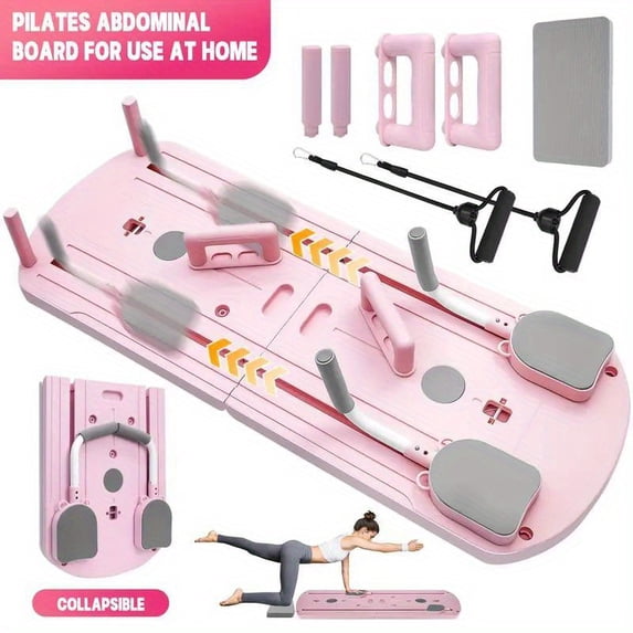 8-in-1 Foldable Pilates Board for Home Gym - PP Material, Stable Flat ...
