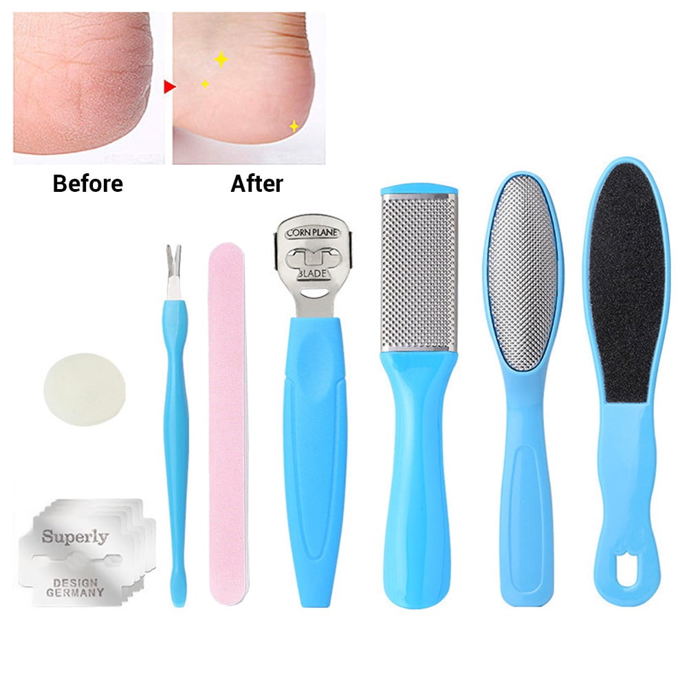 8 in 1 Foot File Pedicure Kit Callus Remover Stainless Steel Pedicure ...