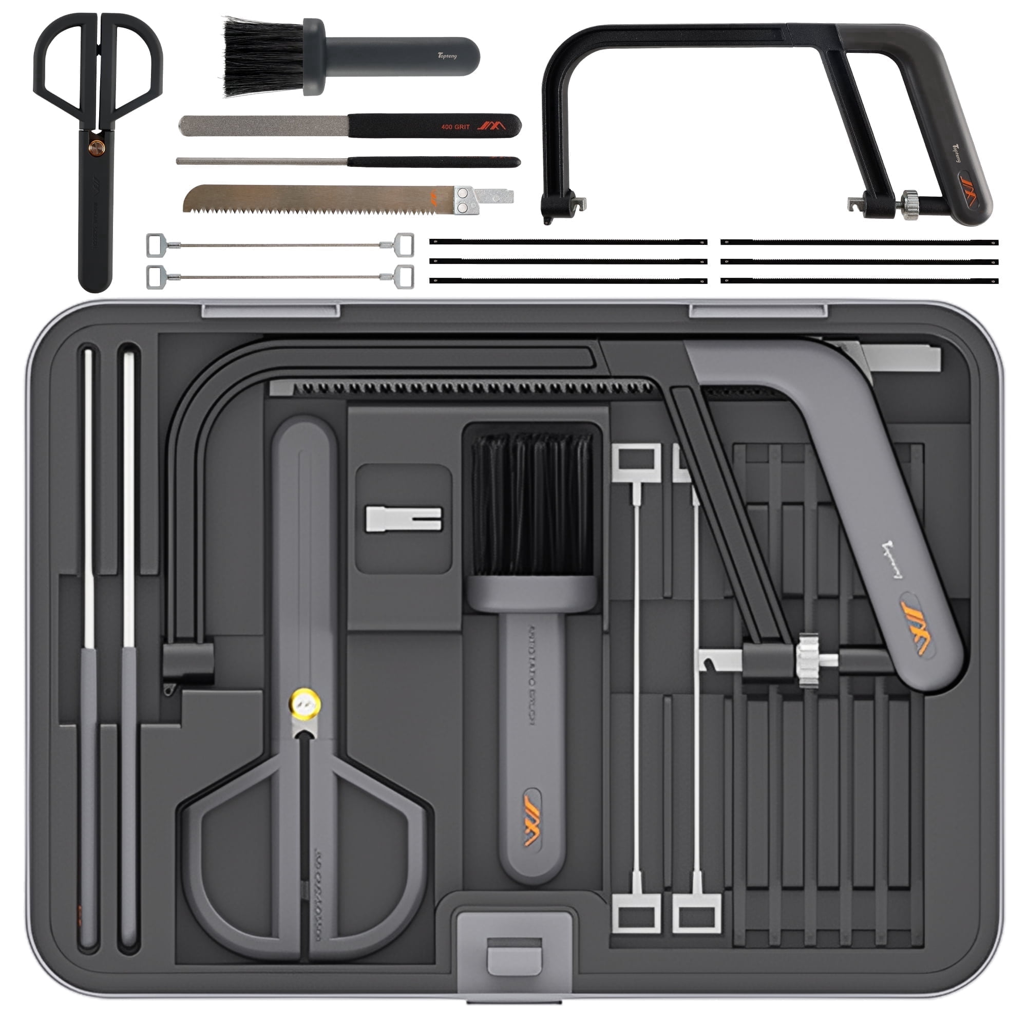 8 in 1 Mini Hacksaw with Woodworking Saw, Household Scissors, Carbide ...