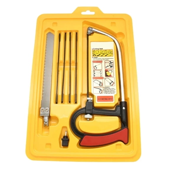 8-in-1 Multi-Purpose Steel Saw Kit for Woodworking, Metal Cutting, and ...