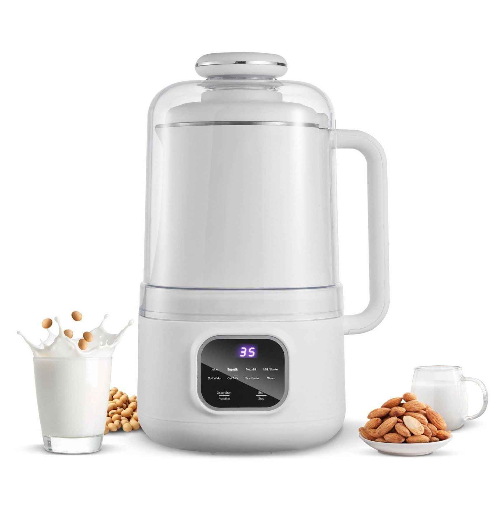 8-in-1 Nut Milk Maker, 34oz Soy Milk Maker - Oat, Almond, Rice Milk ...