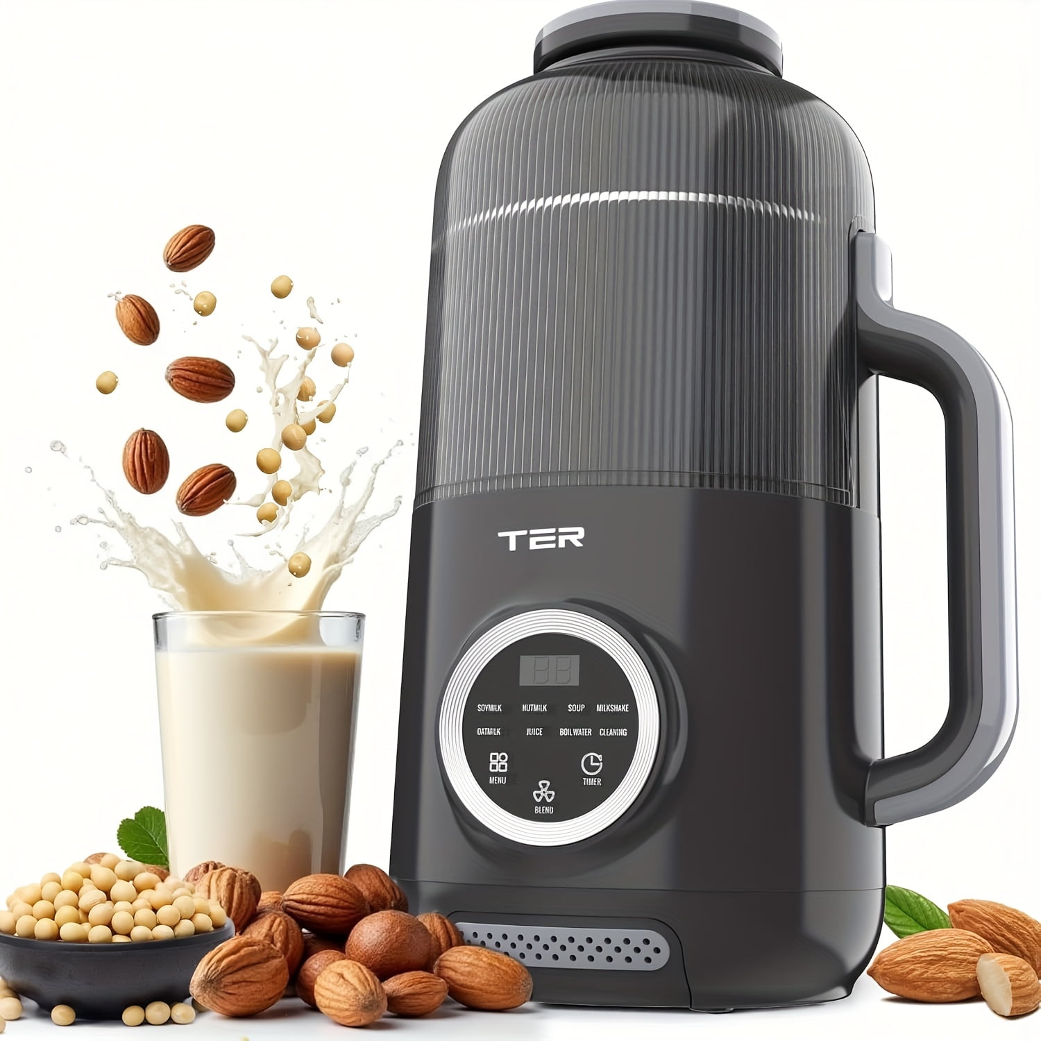 8-in 1 Nut Milk Maker 40 Oz Blender Homemade Almond, Oat, Soy, Coconut ...