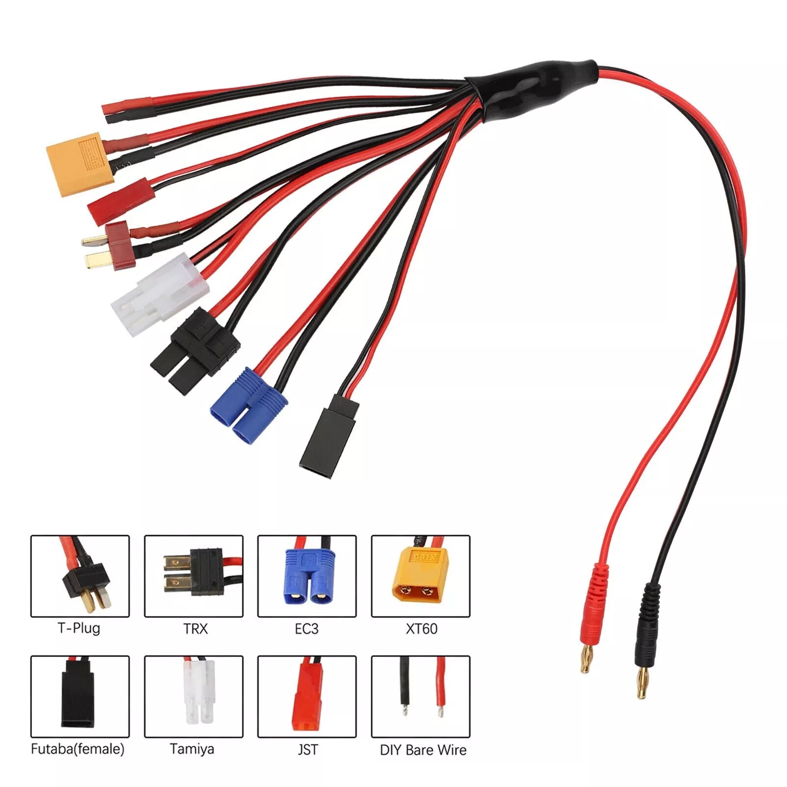 8-in-1 Octopus Convert Cable RC Lipo Battery Charger Adapter Connector ...