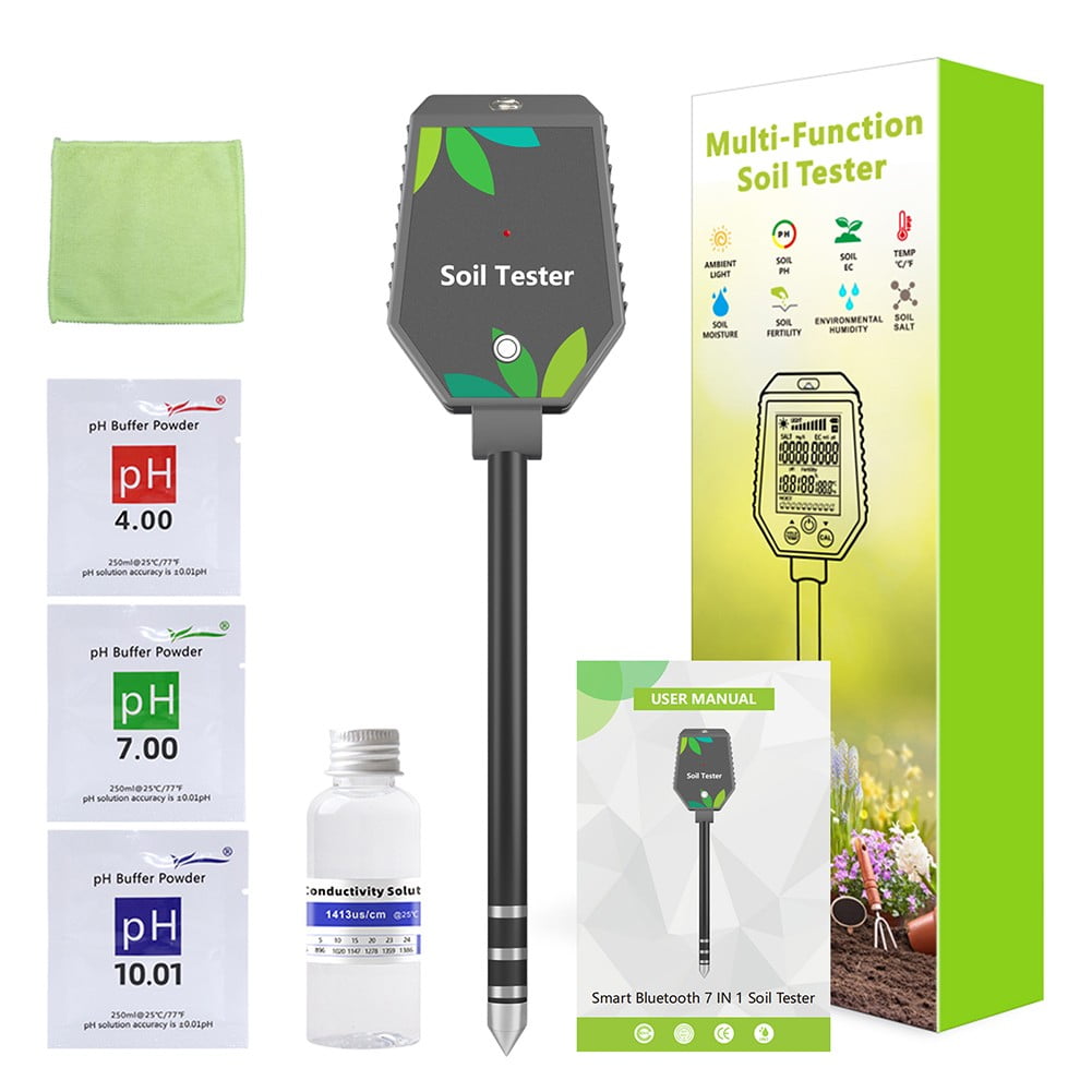 8-in-1 Soil Tester & PH Meter Use Mobile App: Monitor Plant Health For ...