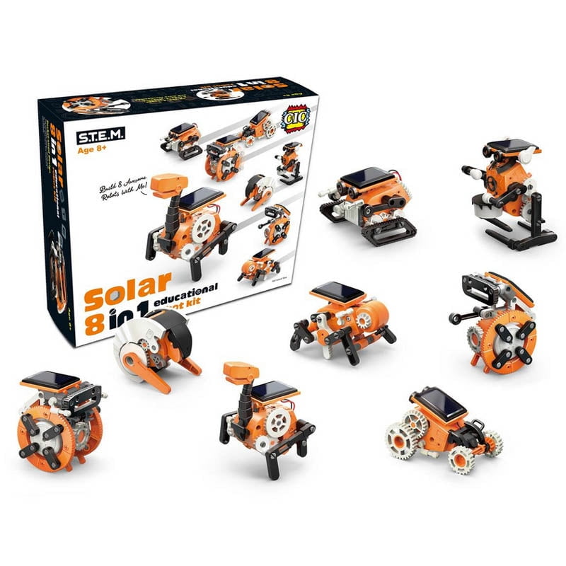 8 in 1 Solar Educational Robot Kit - CIC Kits - DIY SolarBots Toys ...