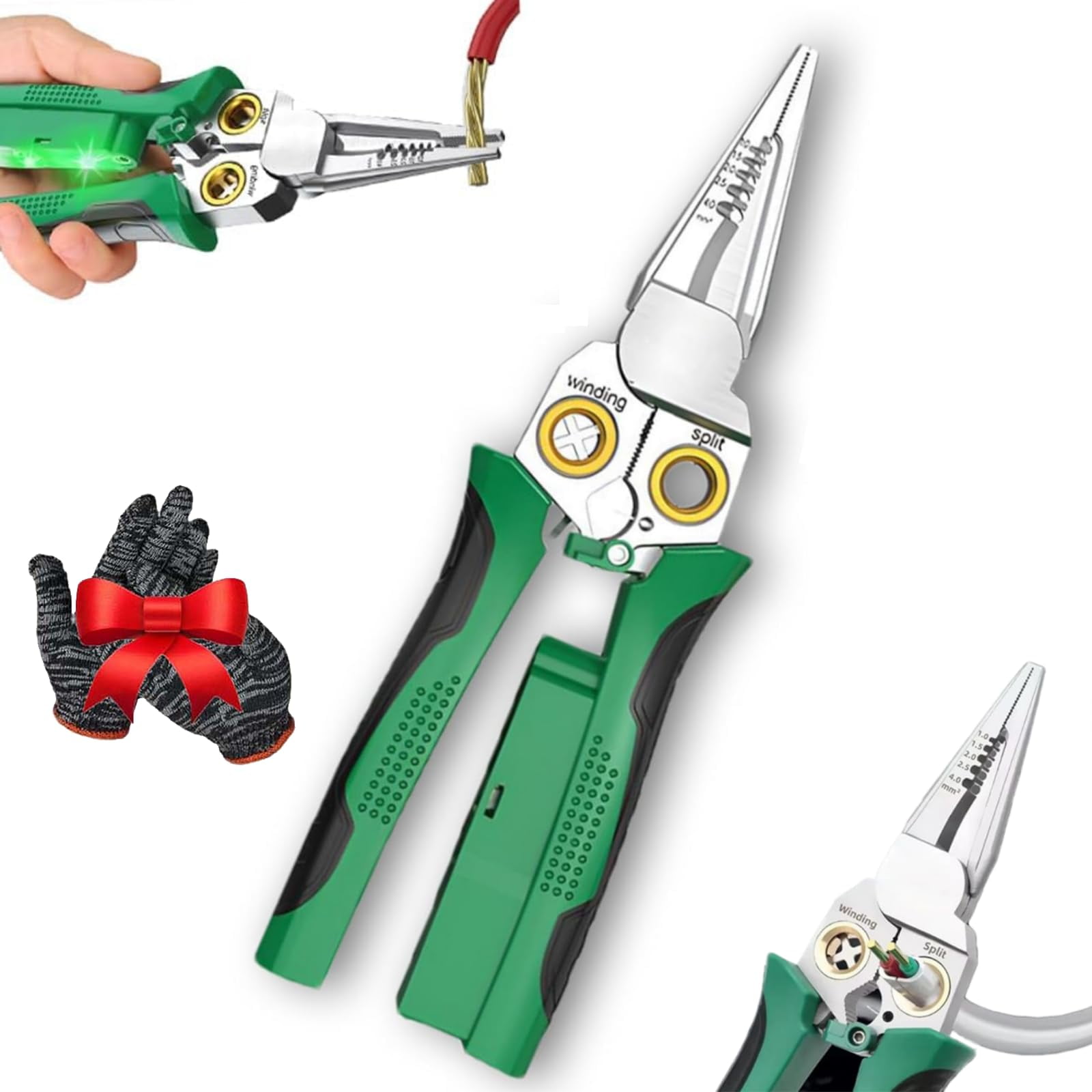 8 in 1 Wire Stripper, 2025 New 8 in 1 Wire Stripping Pliers, Foldable ...