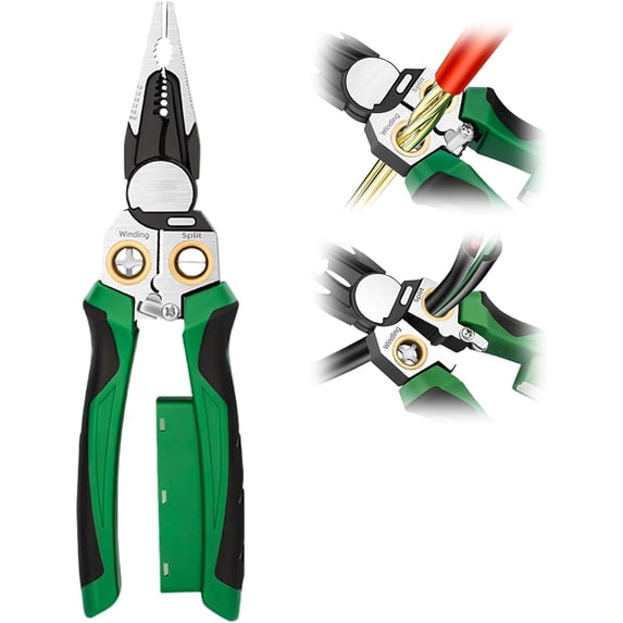8-in-1 Wire Stripper with Voltage Tester, Multifunction Electrician ...