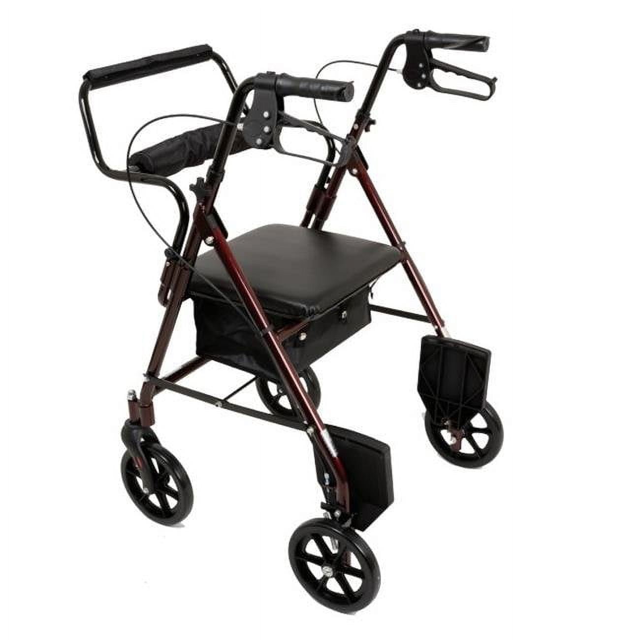 8 in. 250 lb Aluminum Transport Rollator Wheels, Blue - Walmart.com