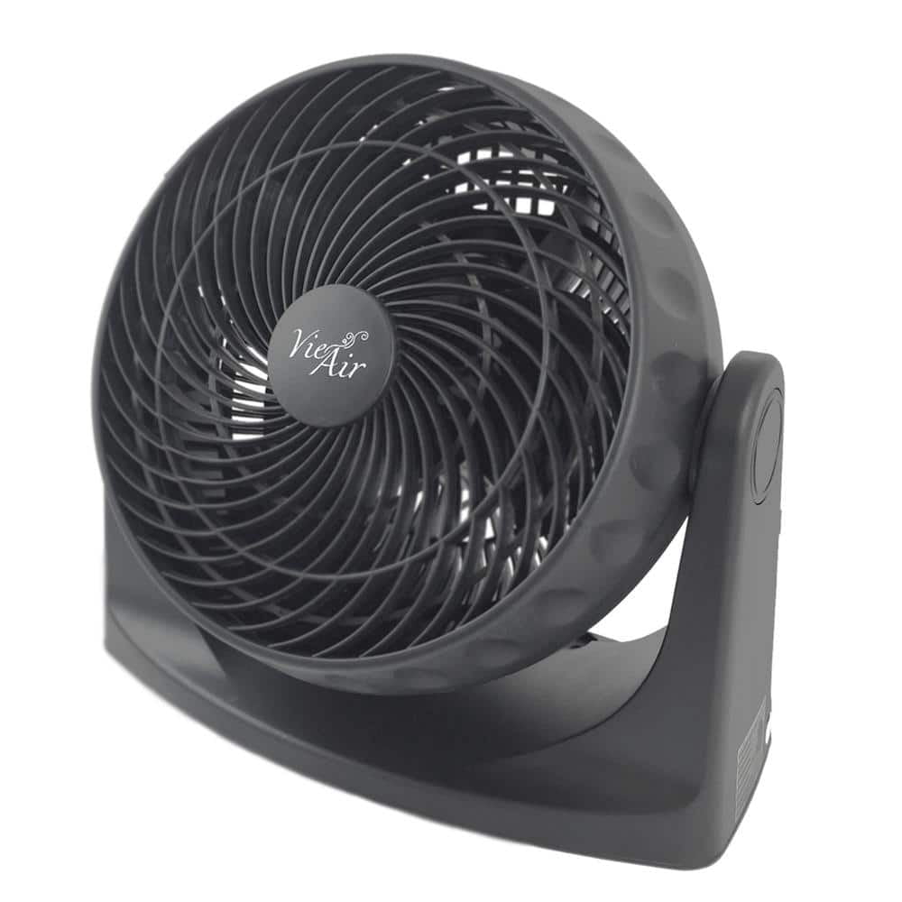 8 in. 3-Speed Wall Mountable Turbo High Velocity Desk and Floor Fan ...