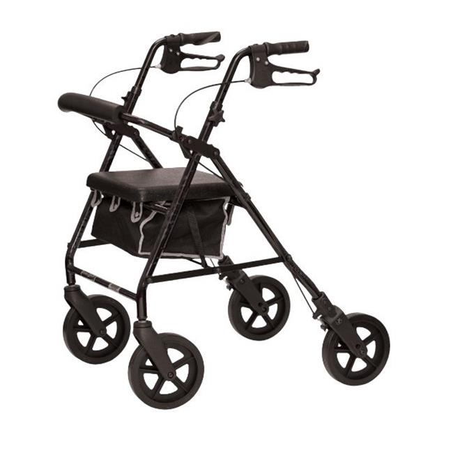 8 in. 300 lb Aluminum Rollator Wheels, Black - Walmart.com