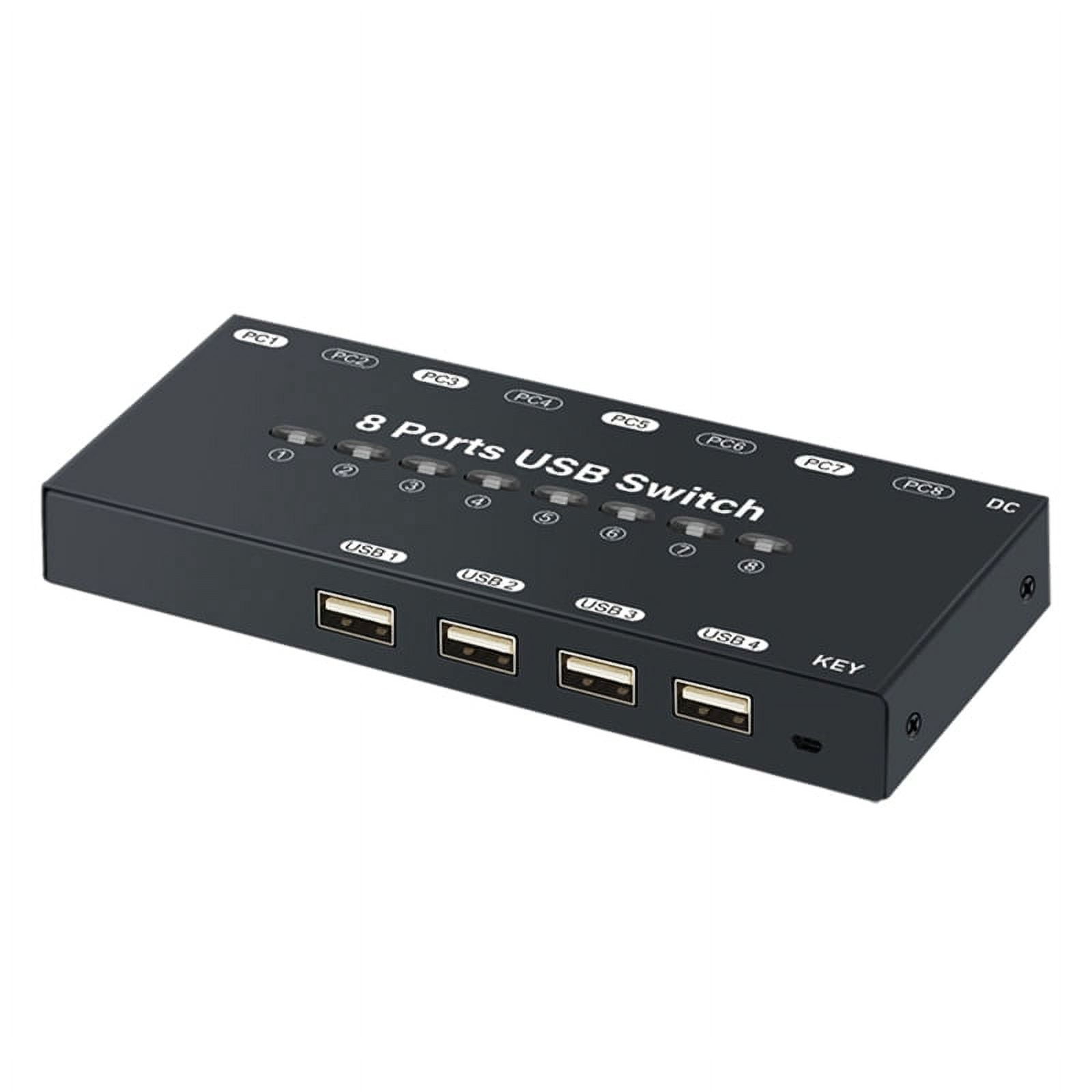 8 in 4 Out USB KVM Switch USB KVM Switcher for Windows10 Computer PC ...
