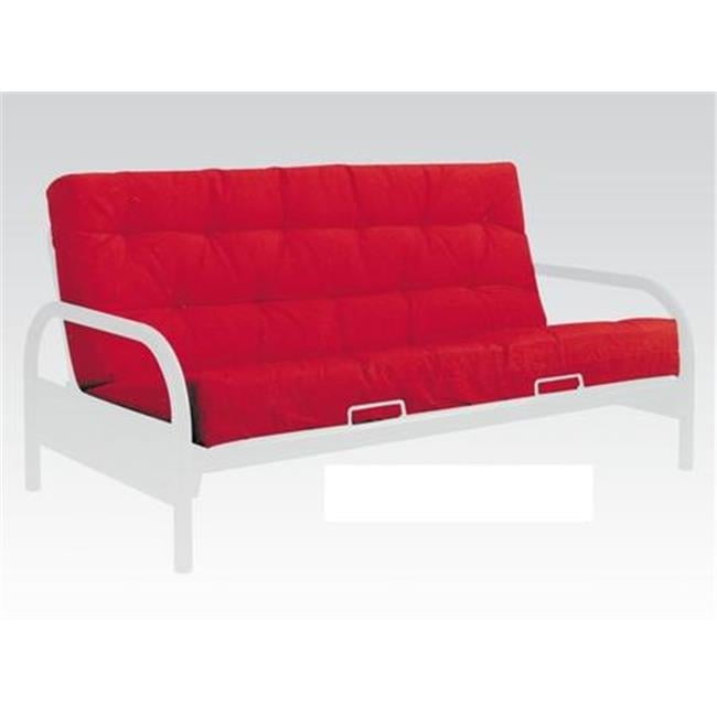 8 in. 8 in. Nabila Full Size Futon Mattress, Red & Black - Walmart.com