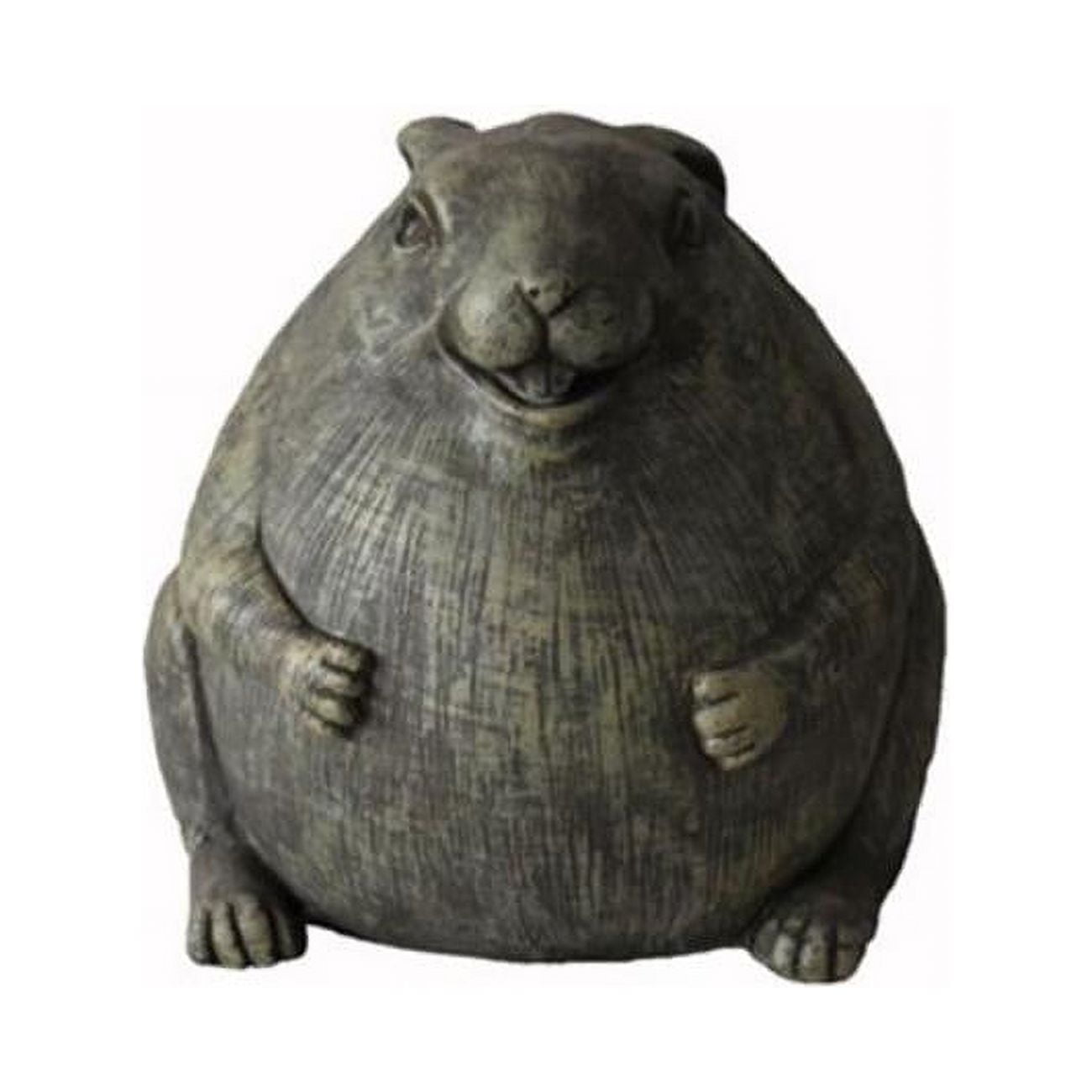 8 in. Antiqued Gray Chubby Rabbit Garden Statue - Walmart.com