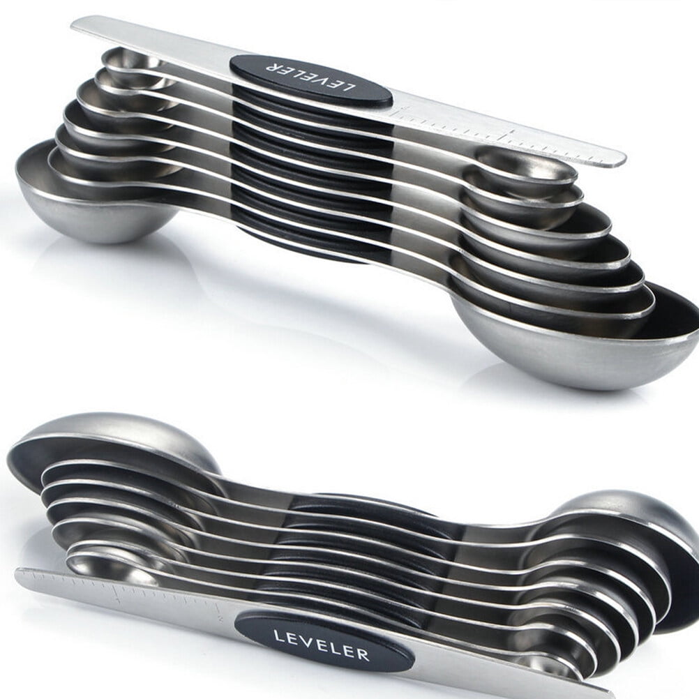 8 in Baking Measuring Spoons Double Head Stainless Steel - Walmart.com