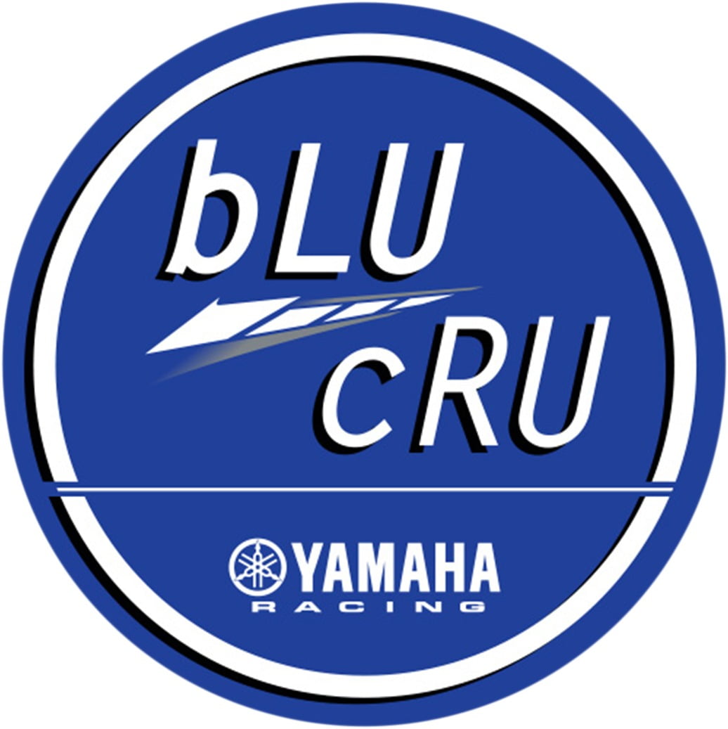 8 in. Blue Yamaha Blu Cru Decal Sheet - Walmart.com