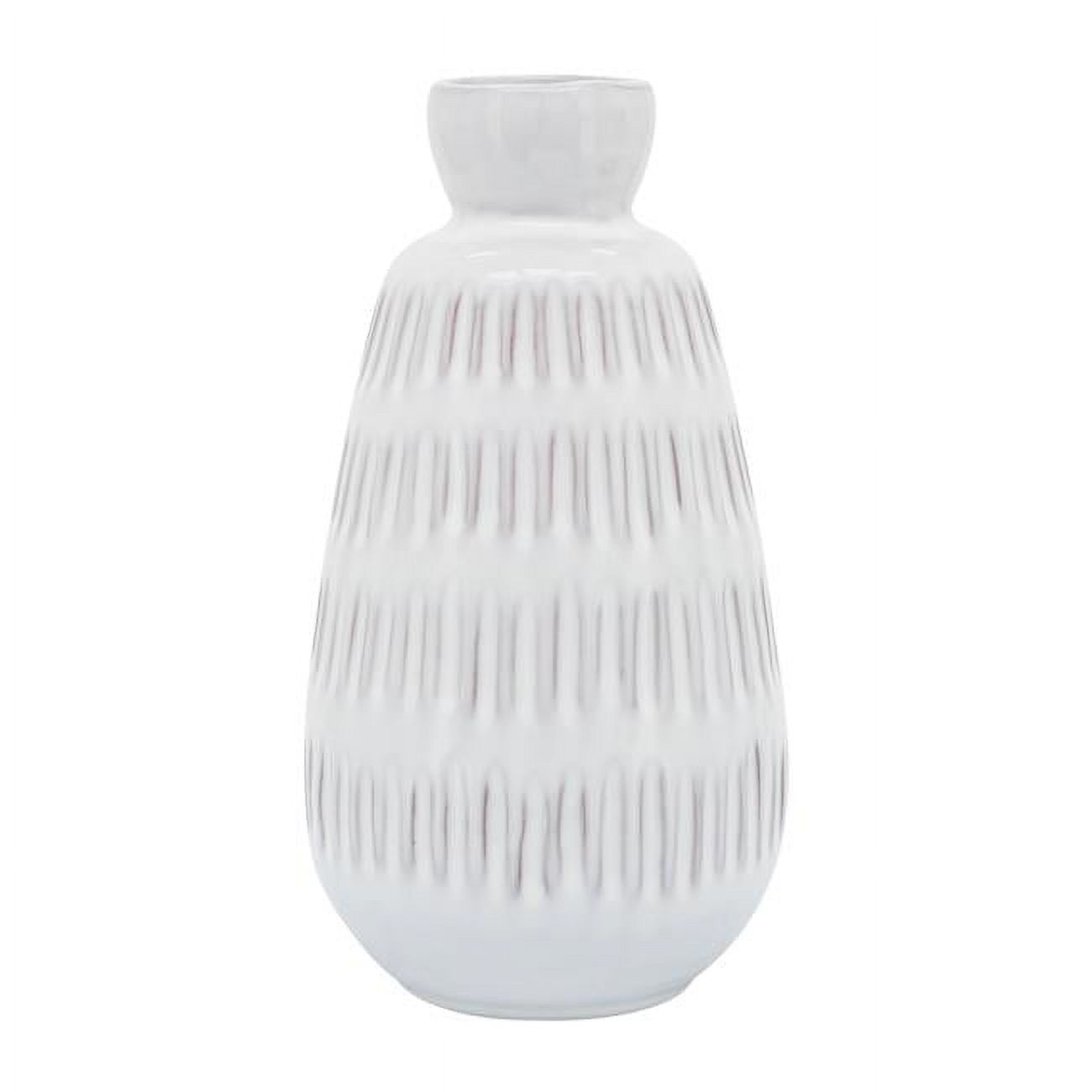 8 in. Ceramic Dimpled Vase, White - Walmart.com