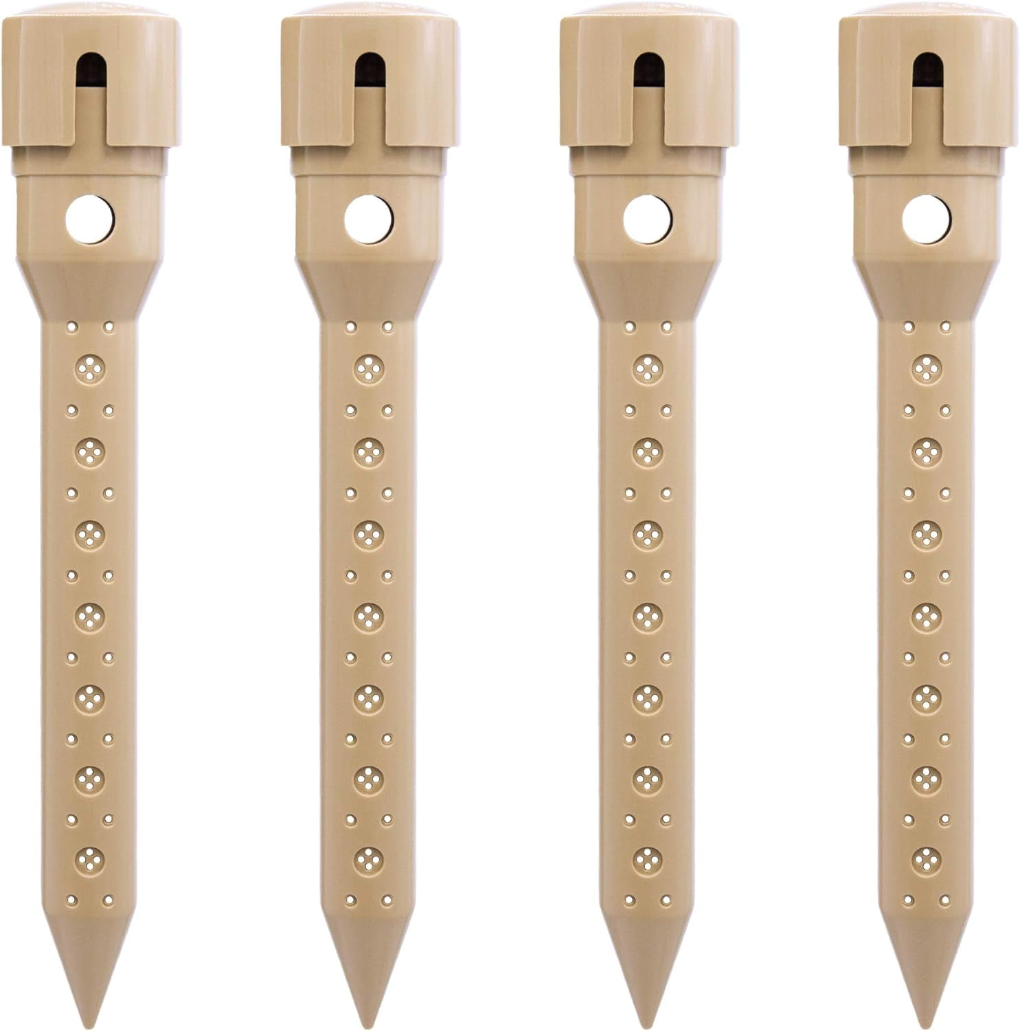 8 in. Deep Drip Watering Stakes (4 Pack) (Tan) - Walmart.com