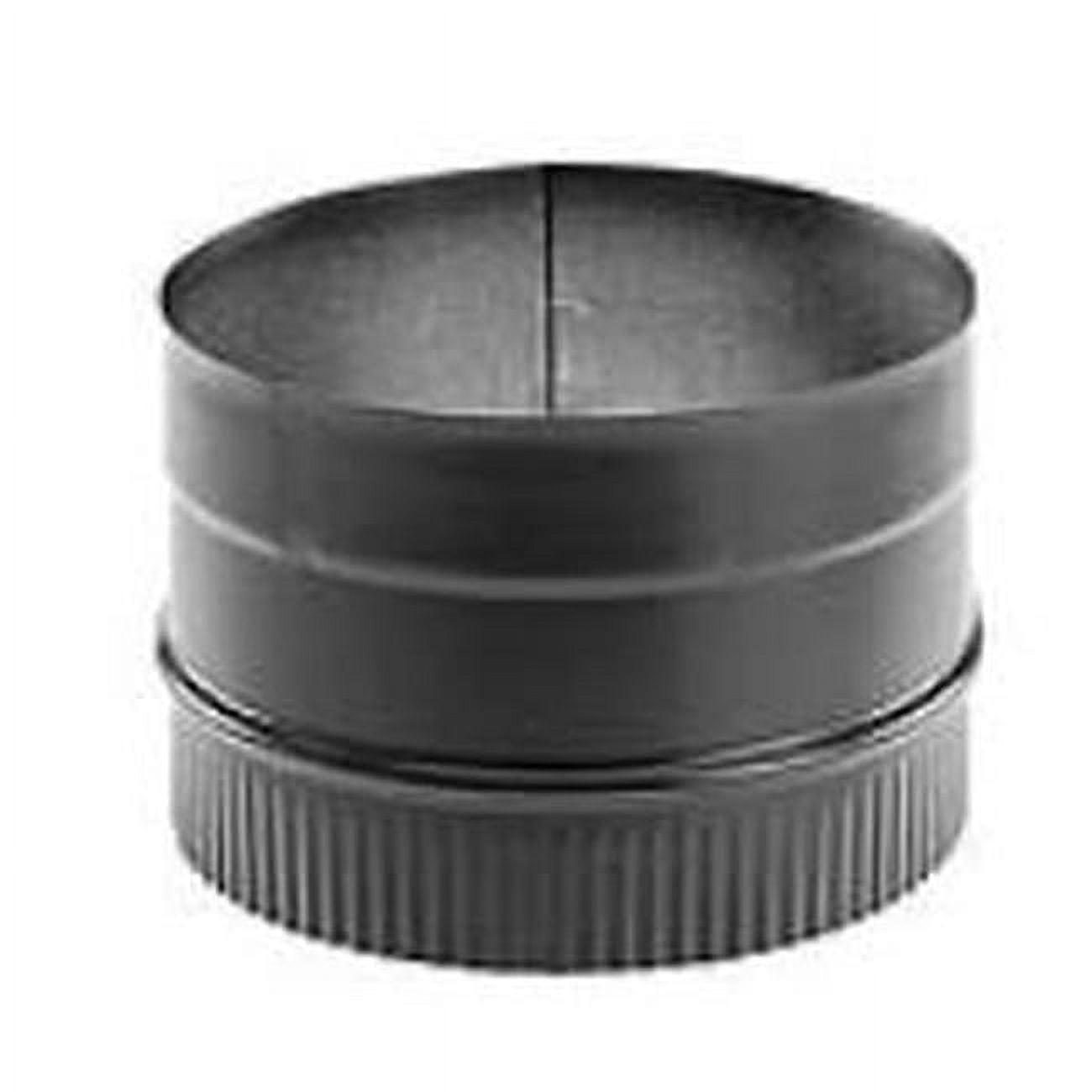 8 in. Dia. Inner DuraBlack Stove Pipe Single Wall Stovetop Adapter ...