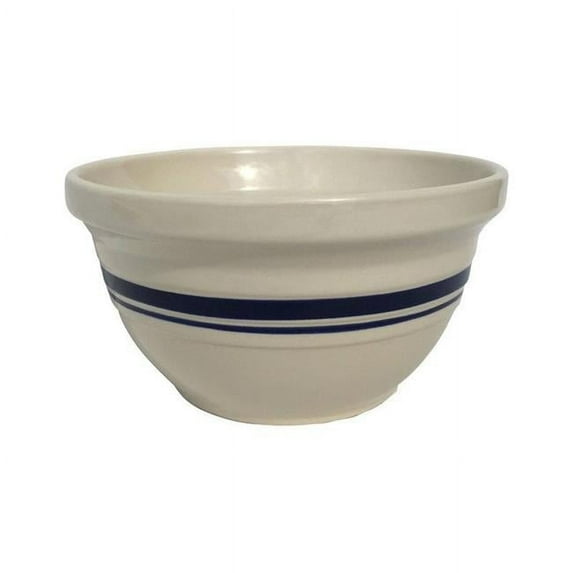 8 in. Dominion Ceramic Mixing Bowl Blue & White - pack of 4 - Walmart.com