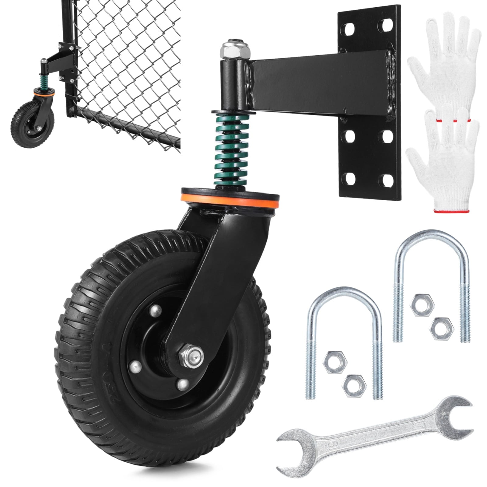 Heavy-Duty 8-Inch 360° Rotation Gate Wheel, Gate Universal Wheel ...