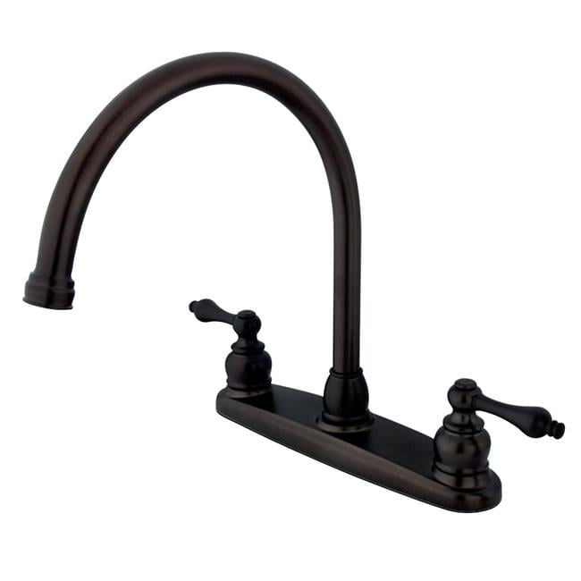 8 in. Gooseneck Kitchen Faucet without Sprayer - Oil Rubbed Bronze ...