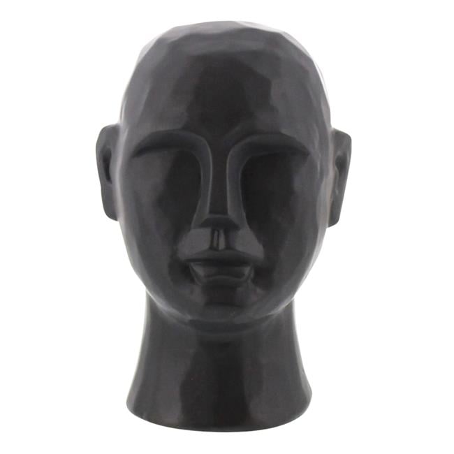 8 in. Matte Black Ceramic Bust Decorative Sculpture - Walmart.com