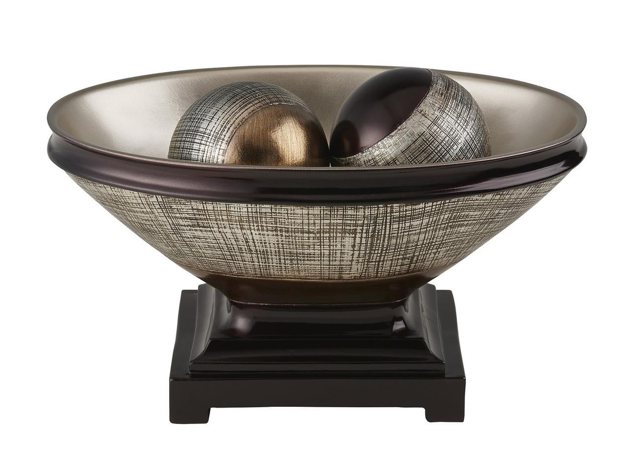 8 in NAOMI DECORATIVE BOWL WITH SPHERES - Walmart.com