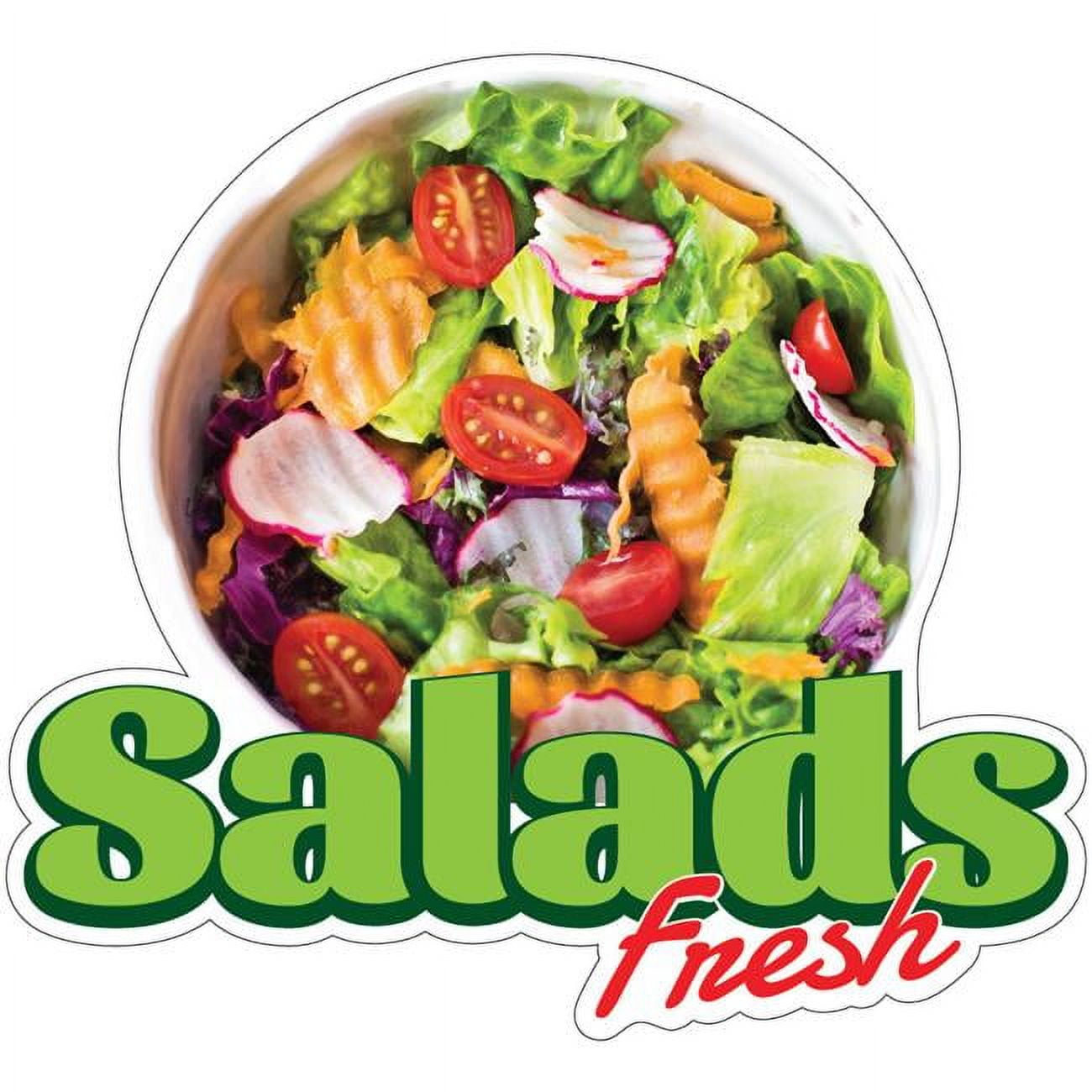 8 in. Salads Decal Concession Stand Food Truck Sticker - Walmart.com