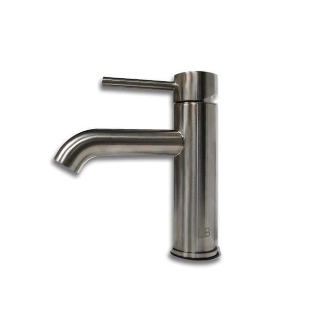 8 in. Single Stem Short Vanity Faucet - Brushed Nickel - Walmart.com