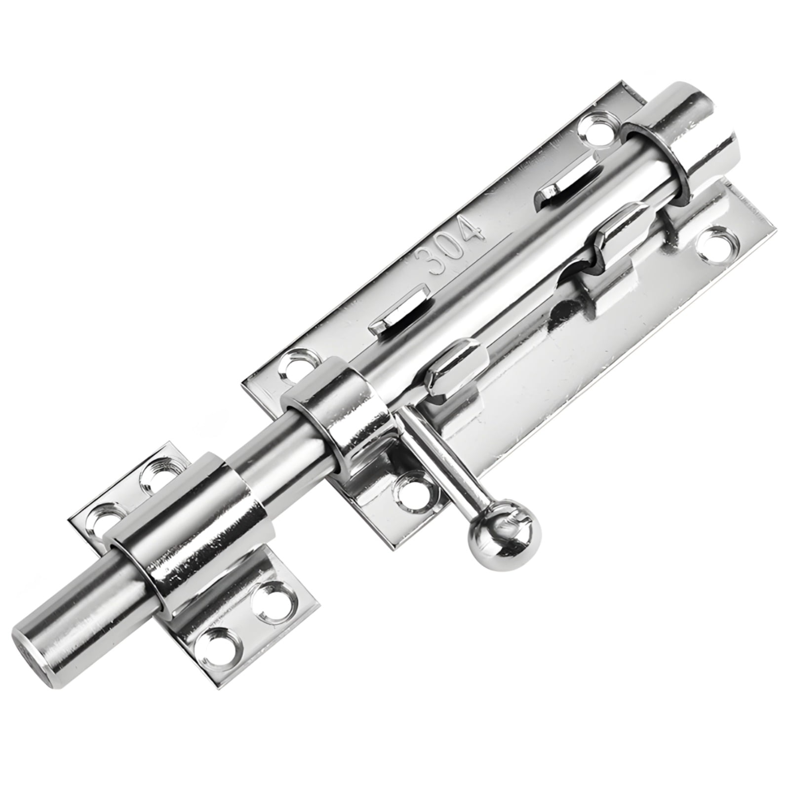 8 in Slide Bolt Gate Latch, Stainless Steel Barrel Bolt Lock, Heavy ...