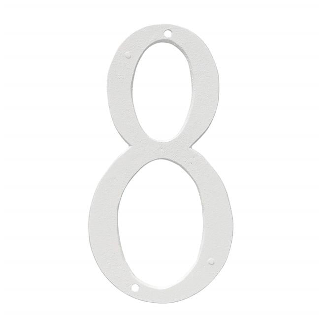 8 in. Standard House Number, White - Number, 8 - Walmart.com