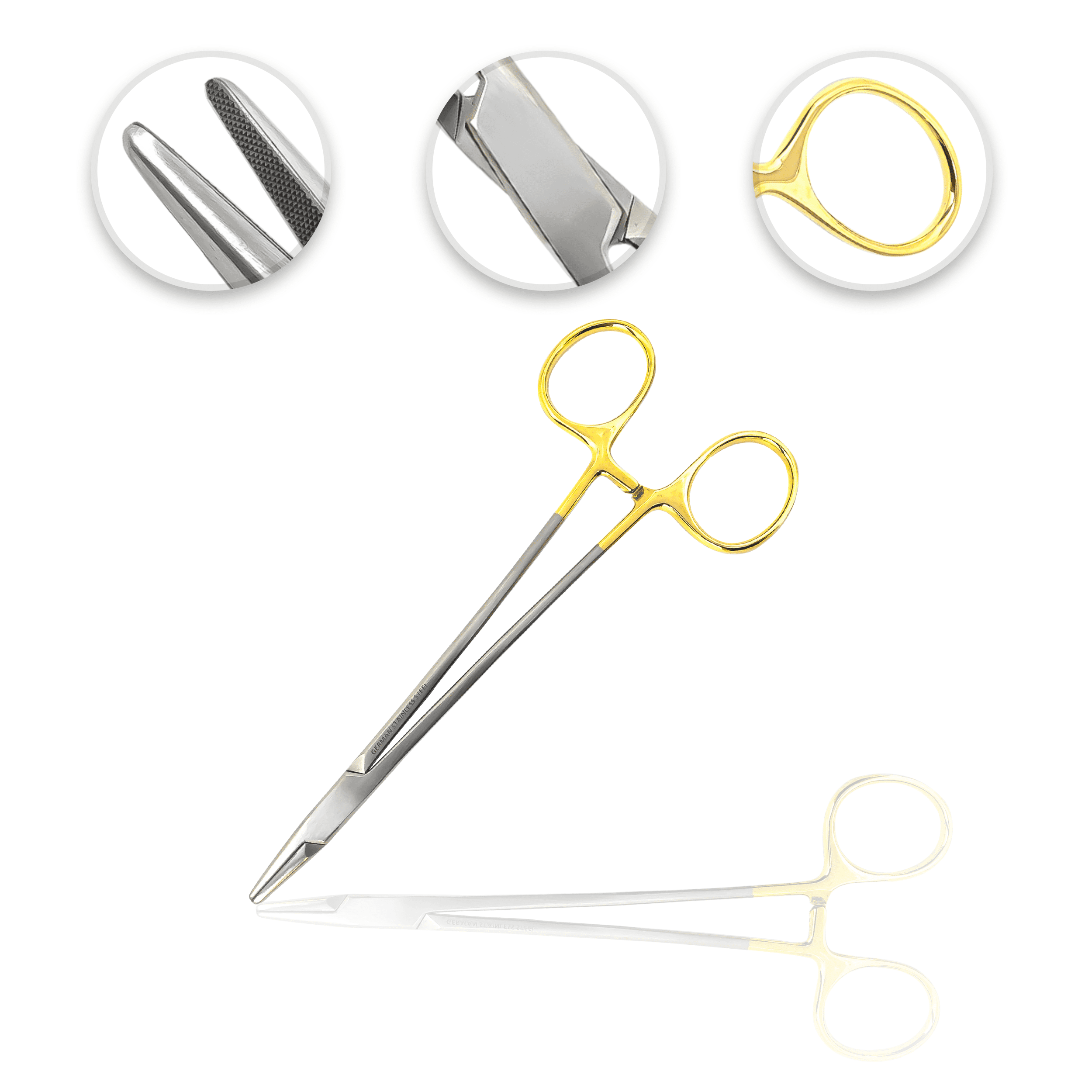8 in. TC Needle Holder Driver - Hegar Mayo - Walmart.com