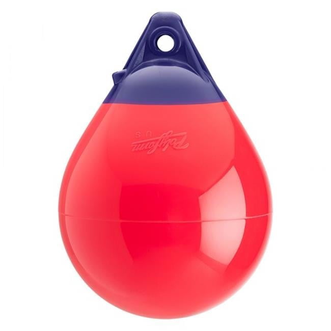 8 in. dia. - 25.1 in. A-0 Red Circumference Buoy with Bar Code ...