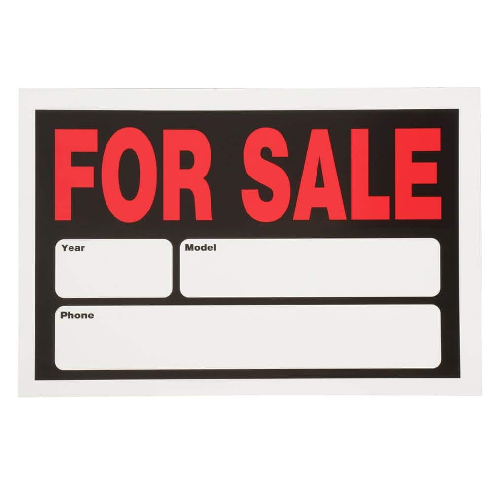 8 in. x 12 in. Plastic Auto for Sale Sign - Walmart.com