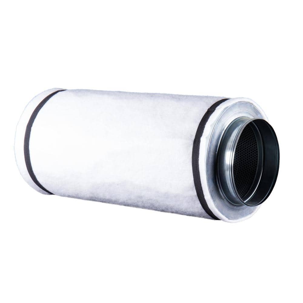 8 in. x 24 in. Carbon Charcoal Air Filter with Flange 710 CFM Exhaust ...