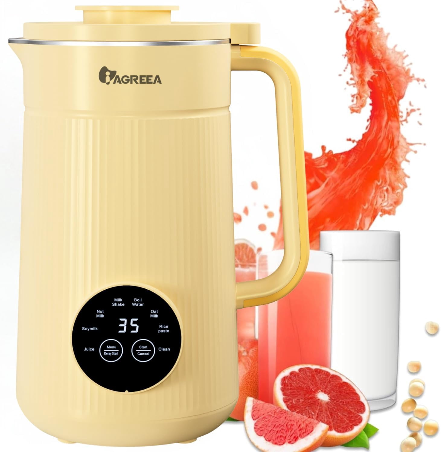 8 in1 Automatic Nut Milk Maker Machine, 35oz Almond Milk Maker Machine ...