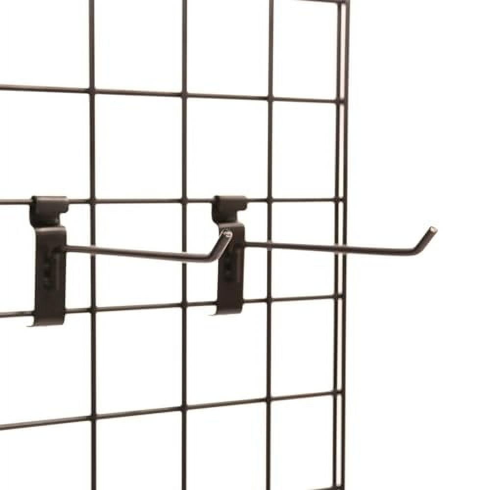8 inch Black Peg Hook for Wire Grid - 50 Count - Black Gridwall Hooks for Retail & Home ...