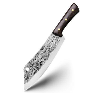 8-Inch Meat Cleaver Knife, 7″ Butcher Knife with High Carbon German ...