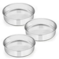 Wilton Aluminum 8-Inch Round Cake Pan Set for Layered Baking, 2-Count ...