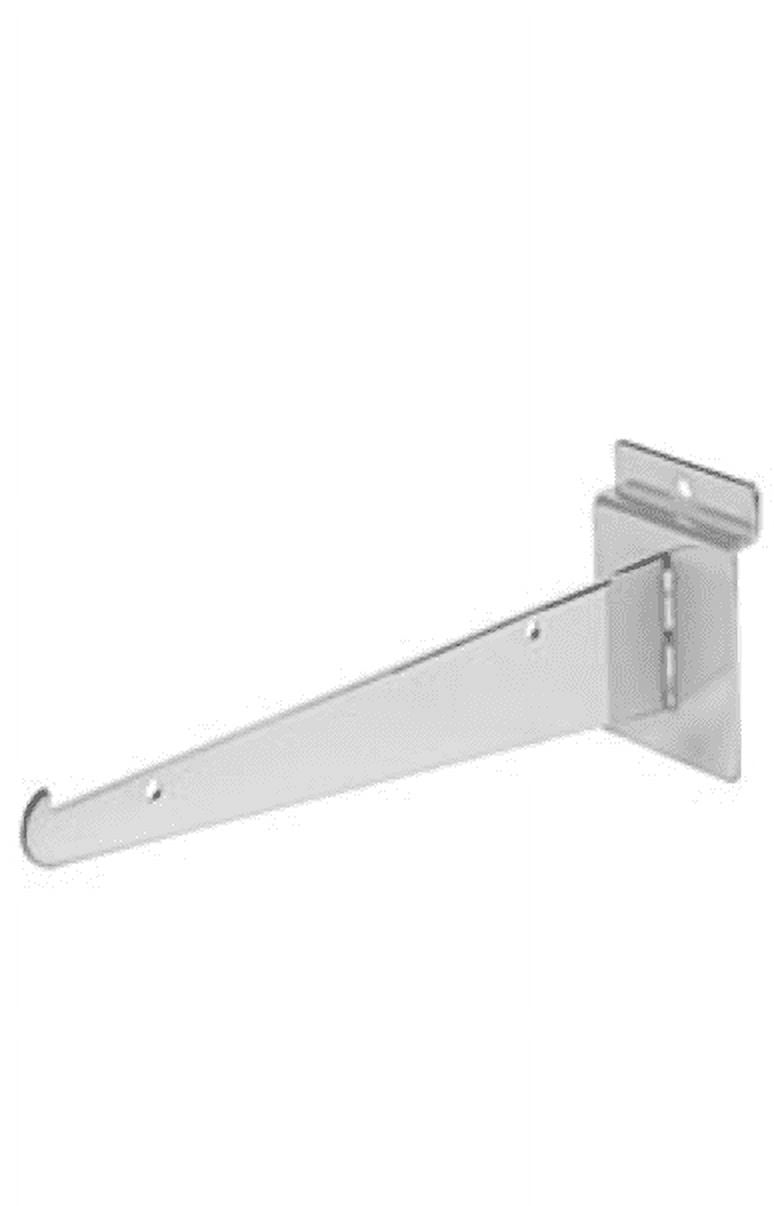 Free Shipping! 8 inch Chrome Shelf Bracket for Slatwall - 10 Pk ...