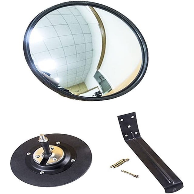 8 inch Convex Mirror Outdoor with Adjustable Wall Fixing Bracket ...