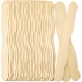 8 inch Craft Sticks, 50 Pack Wood Wavy Sticks, Fan Handles, Large ...