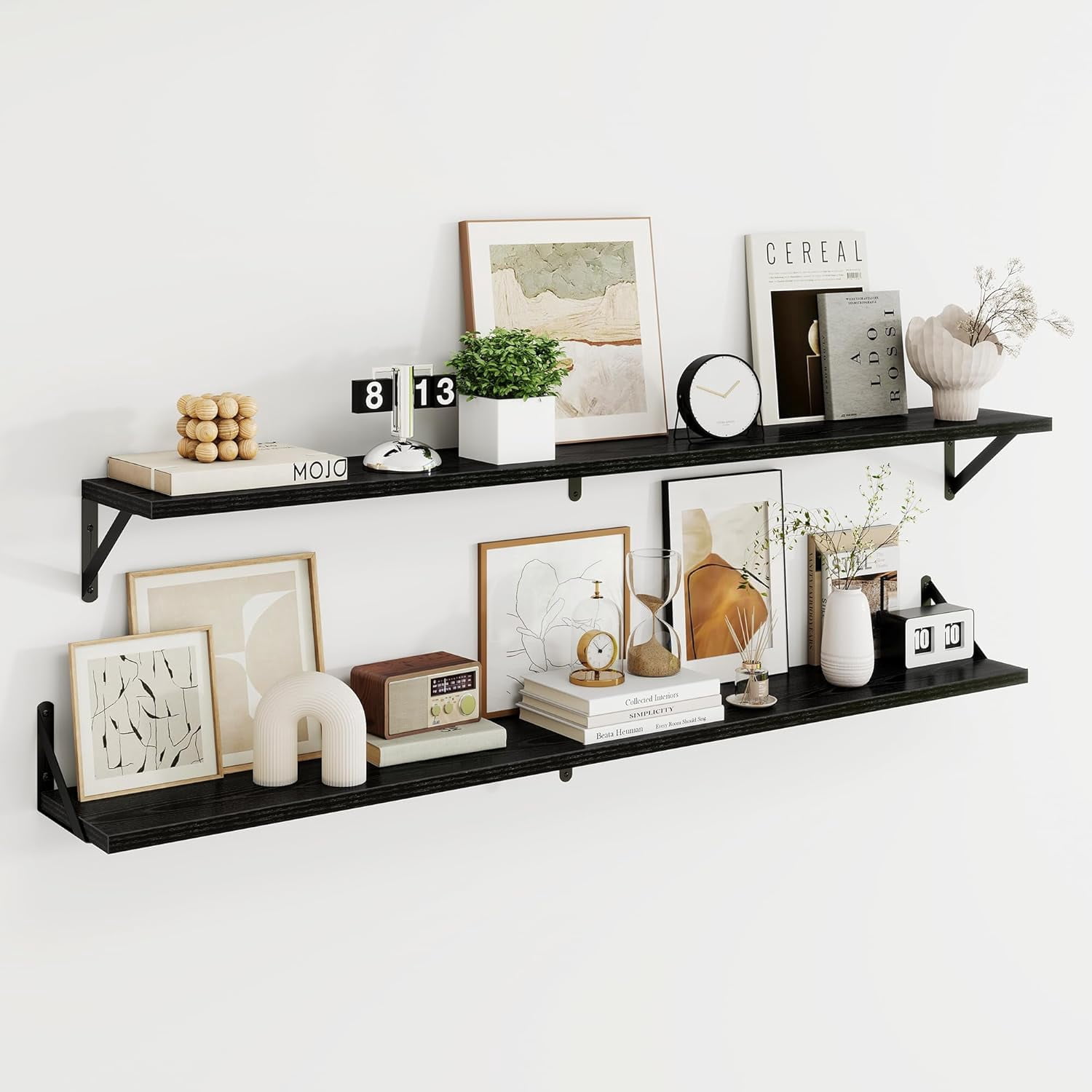 8 inch Deep Floating Shelves for Wall, 55W x 8D Wall Mounted Shelves ...