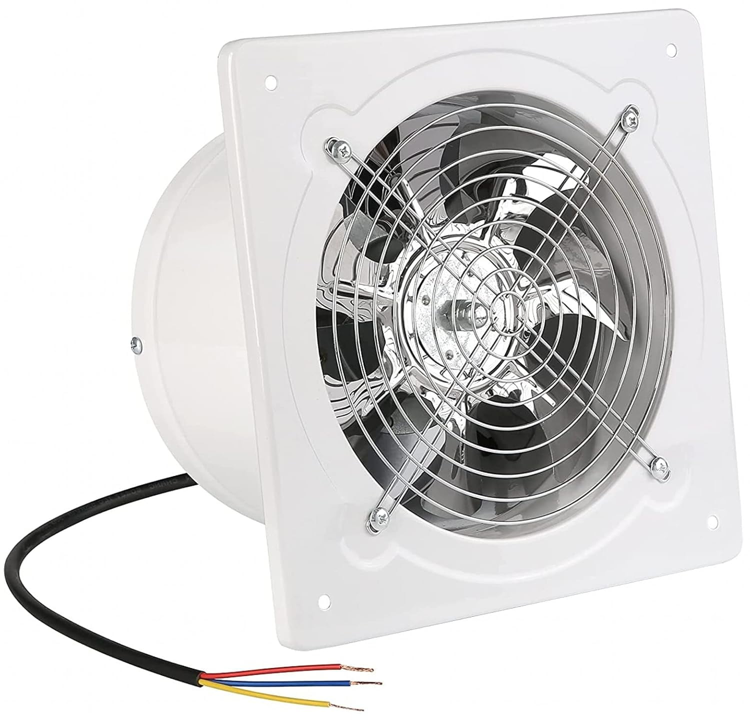 8 inch Exhaust Fan Wall Mounted Garage Ventilation Fan,500CFM Metal ...